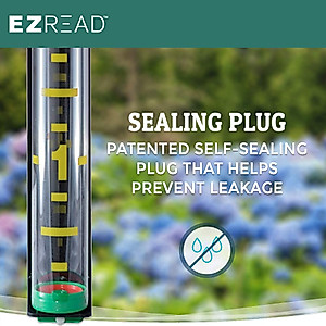 Headwind Consumer Products EZRead - Jumbo EZRead Rain Gauge with Float 820-0002 - Easy to Read, Waterproof,for Outdoor Use, 26 Inches Tall