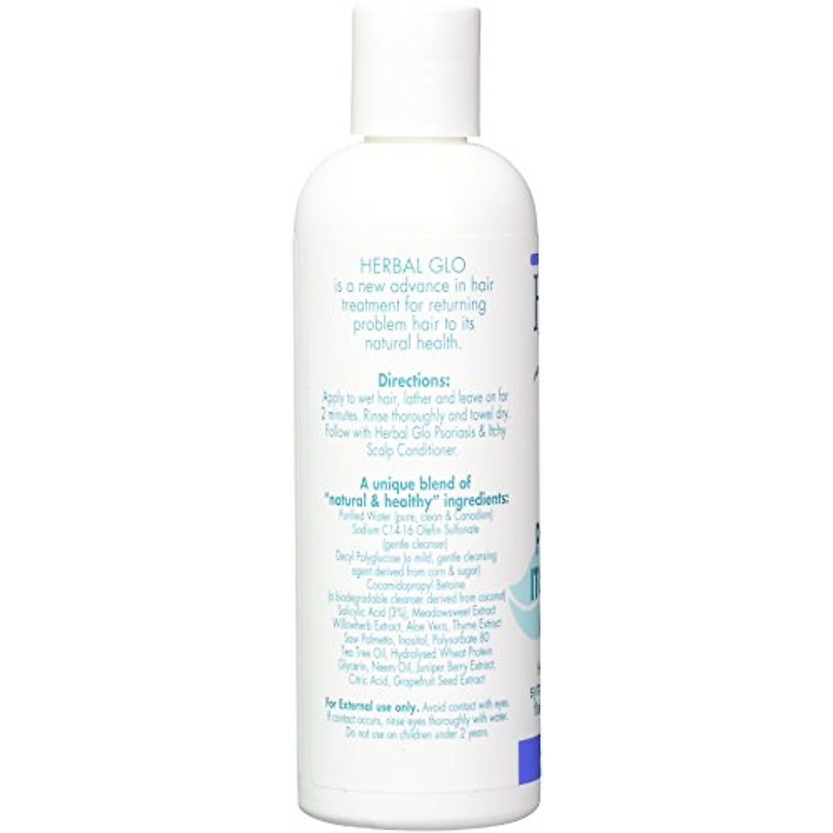 HERBAL GLO Psoriasis & Itchy Scalp Shampoo, 0.02 Pound