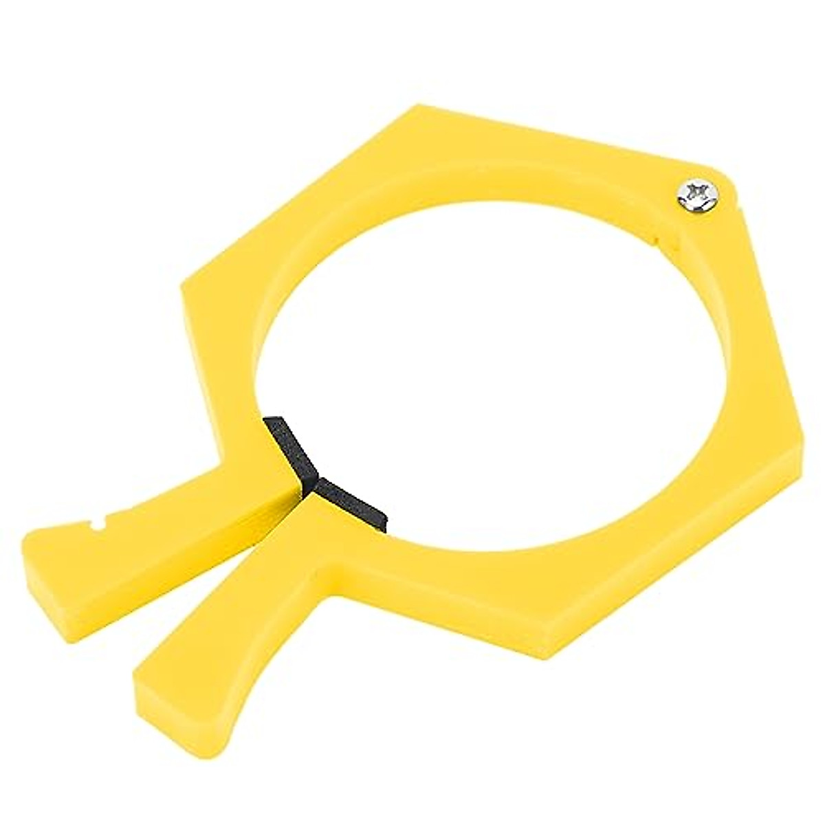 Pinch Sublimation Blank Cups Lightweight Sublimation Cups ABS Clamp Flat Sides Hands Free Cups Capacity 20oz (Yellow)