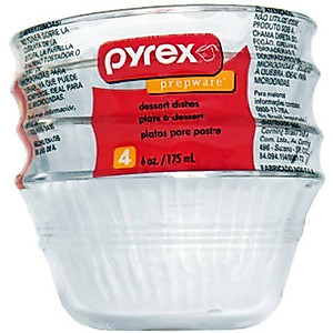 Pyrex Glass 6-Ounce Custard Cups, Set of 4 (2)
