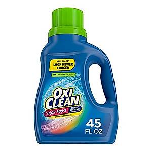OxiClean Color Boost Laundry Brightener and Stain Remover Liquid Free, 45 fl oz