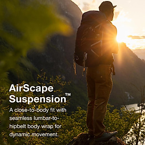 Osprey Talon 44 Men's Hiking Backpack, Stealth Black, Large/X-Large