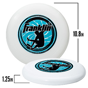 Franklin Sports Flying Disc - Sport Disc for Beach, Backyard, Lawn, Park, Camping and More - 175 Gram Disc,White