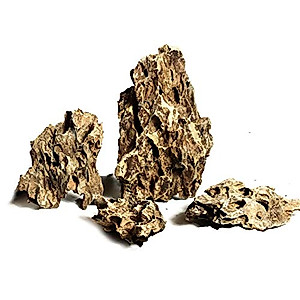 Voulosimi Dragon Stone Rock Aquariums Decoration Aquascaping Stone (Mixed Sizes) 7.2 lb