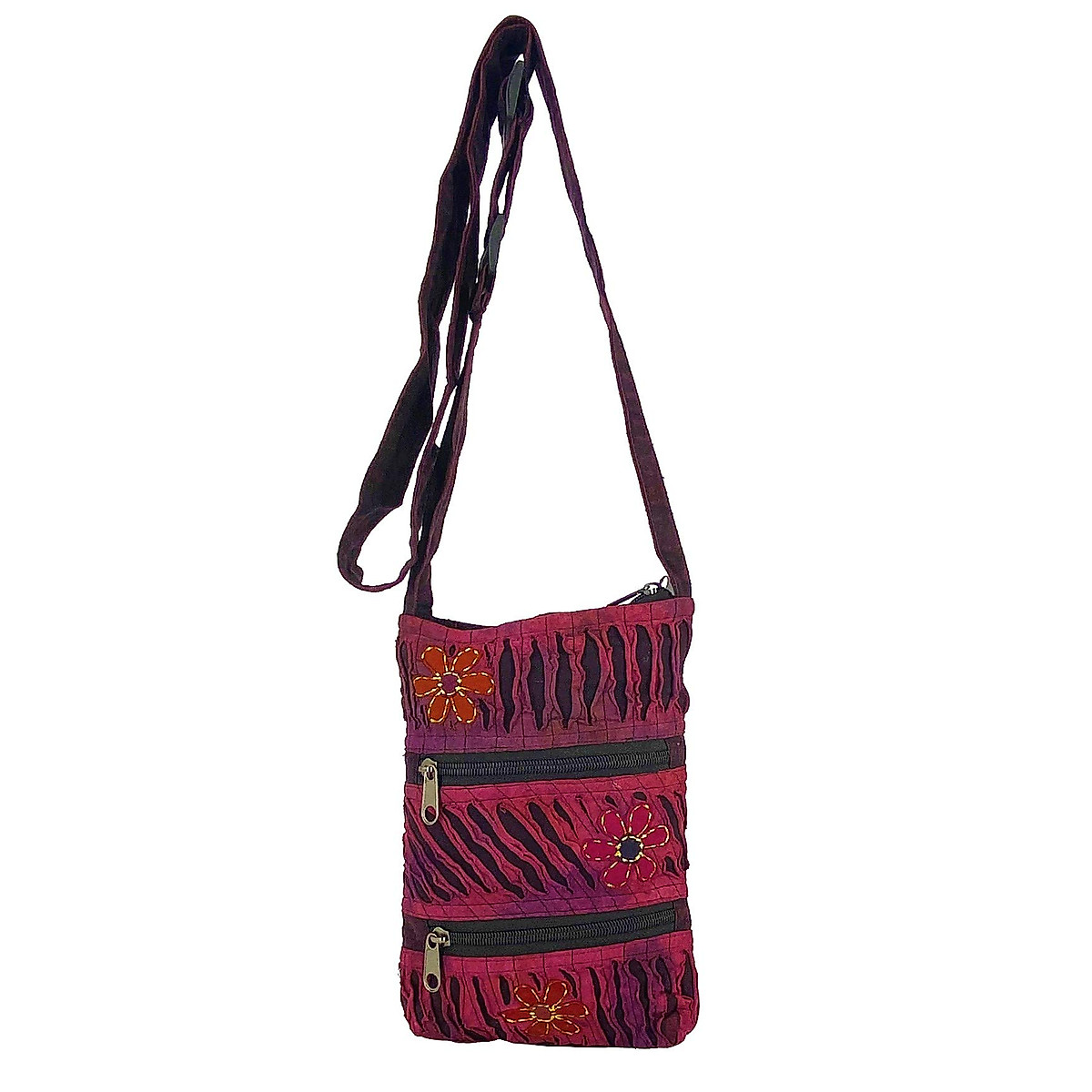 THE COLLECTION ROYAL Flower Patch Mini Crossbody Bag (Red)