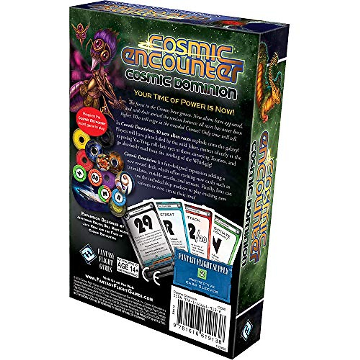 Cosmic Dominion Board Game EXPANSION - Classic Strategy Game of Intergalactic Conquest for Kids and Adults, Ages 14+, 3-5 Players, 1-2 Hour Playtime, Made by Fantasy Flight Games