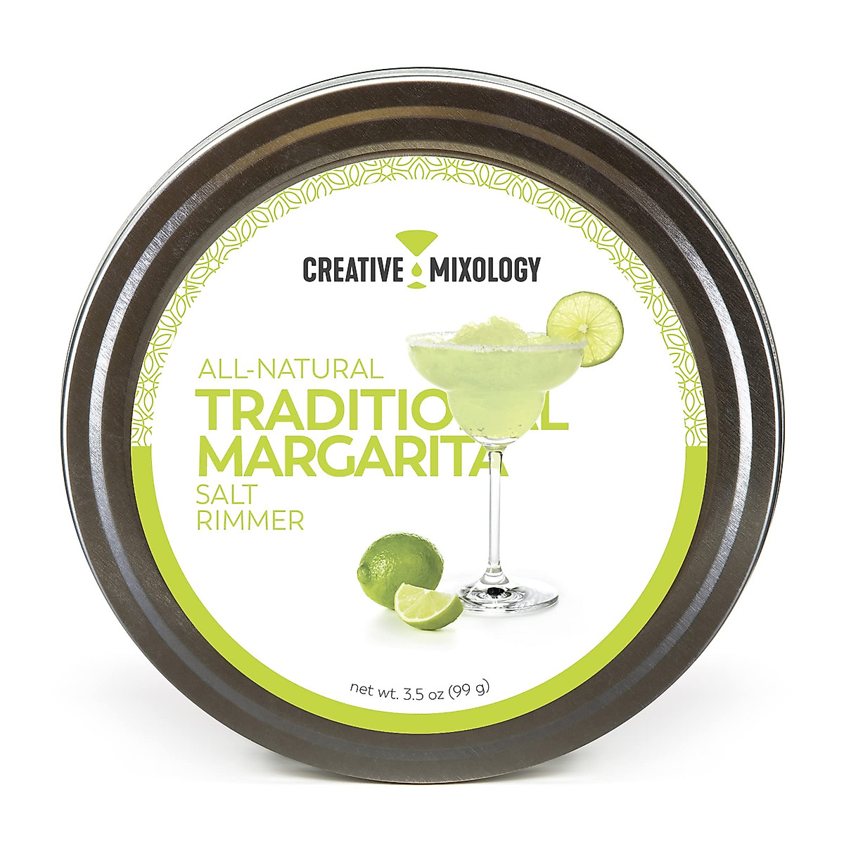 The Spice Lab White Traditional Margarita Salt Cocktail Glass Rimmer - Gluten Free Non-GMO No MSG All Natural Brand - Finishing Margarita Salt for Specialty Cocktails