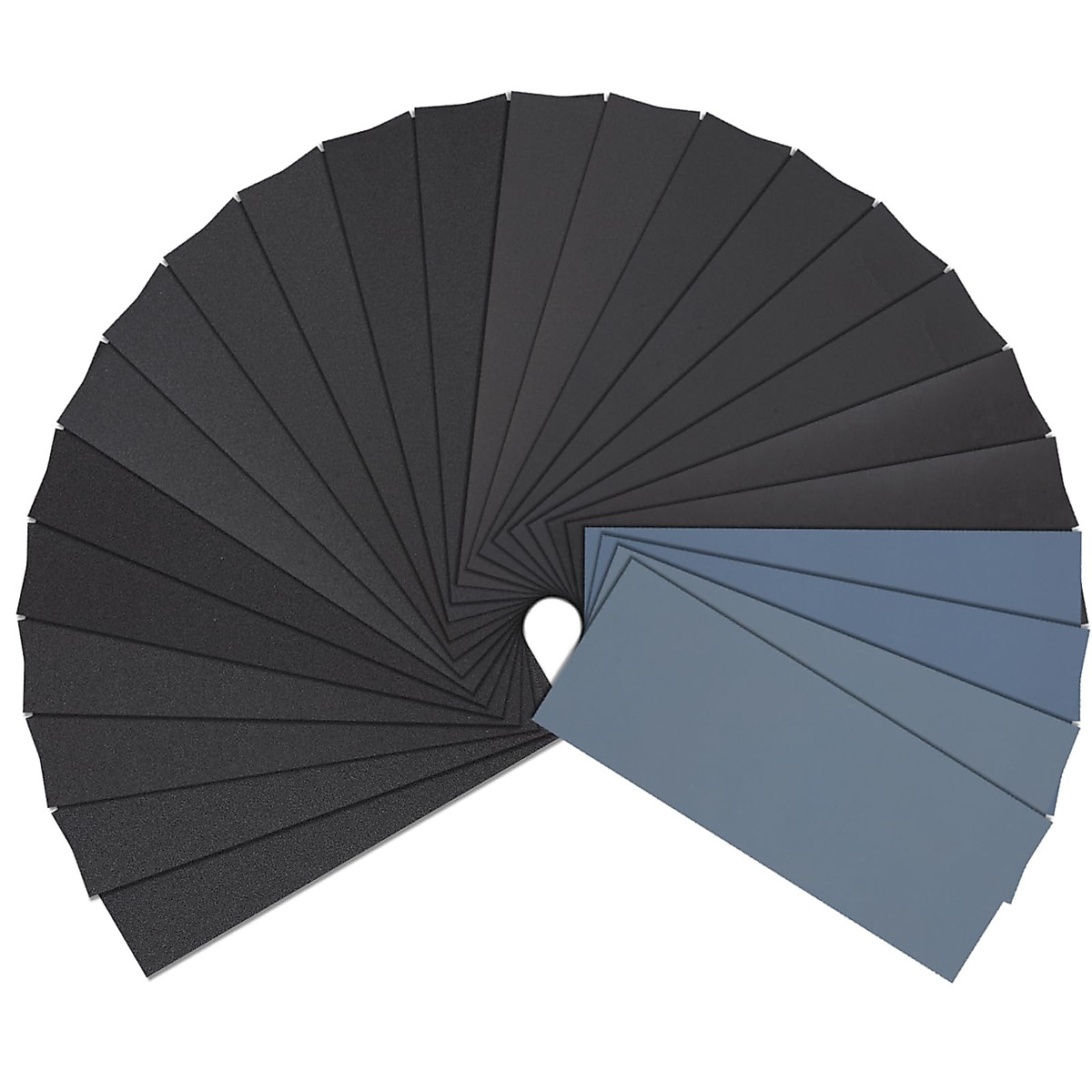 Romeda 72Pcs Sand Paper, Sandpaper, Sandpaper Assortment, Sand Paper Assortment Pack, Wet Sanding Paper, 9x3.6 Inches, Wet Dry Sandpaper 120/150/180/240/320/400/600/800/1000/1500/2500/3000 Grit