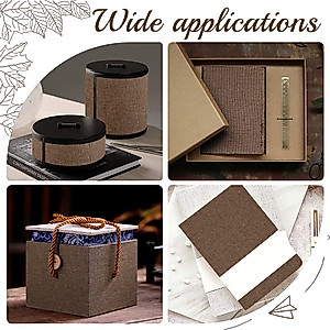 OLYCRAFT 39.4x16.9 Inch Brown Book Binding Cloth Bookcover Fabric Surface with Paper Backed Book Cloth Close-Weave Book Cloth for Book Binding Scrapbooking DIY Crafts