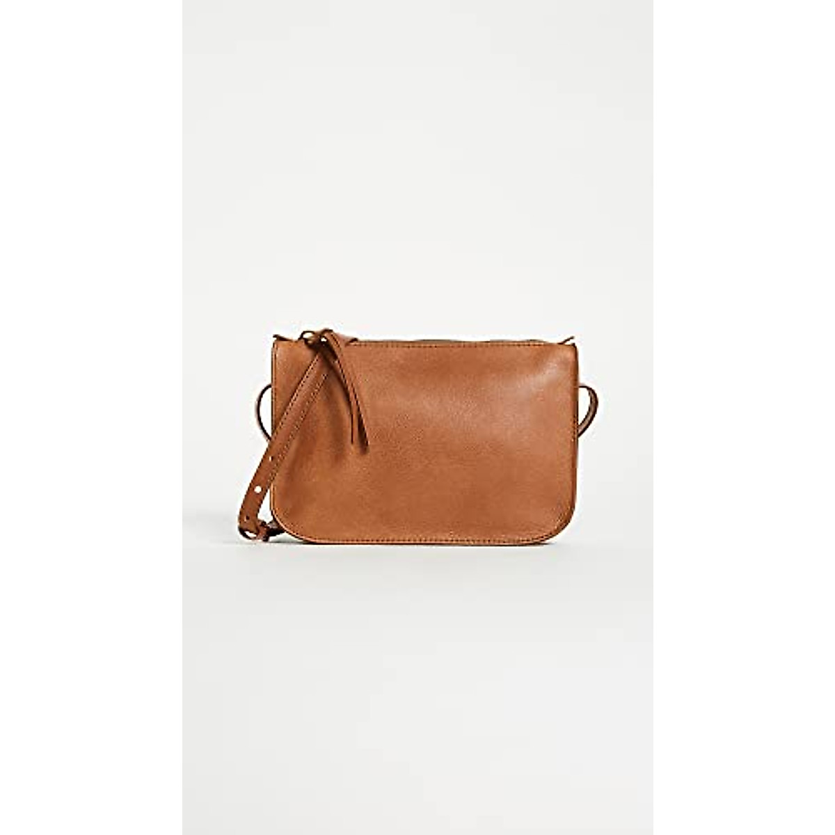 Madewell Women's The Simple Crossbody Bag, English Saddle, Tan, Brown, One Size