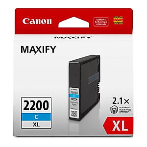 CanonInk MAXIFY PGI-2200 XL Cyan Pigment Ink Tank