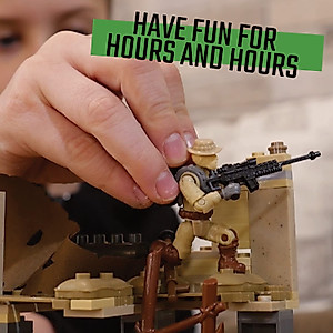 Special Forces Mini Action Figure toy Ages 8-12+ Includes 3 Military Building Sets 6 Soldier Figures Designed as an Educational Gift for Military Enthusiasts. Kids & Parents Quality Family Time 356Pcs