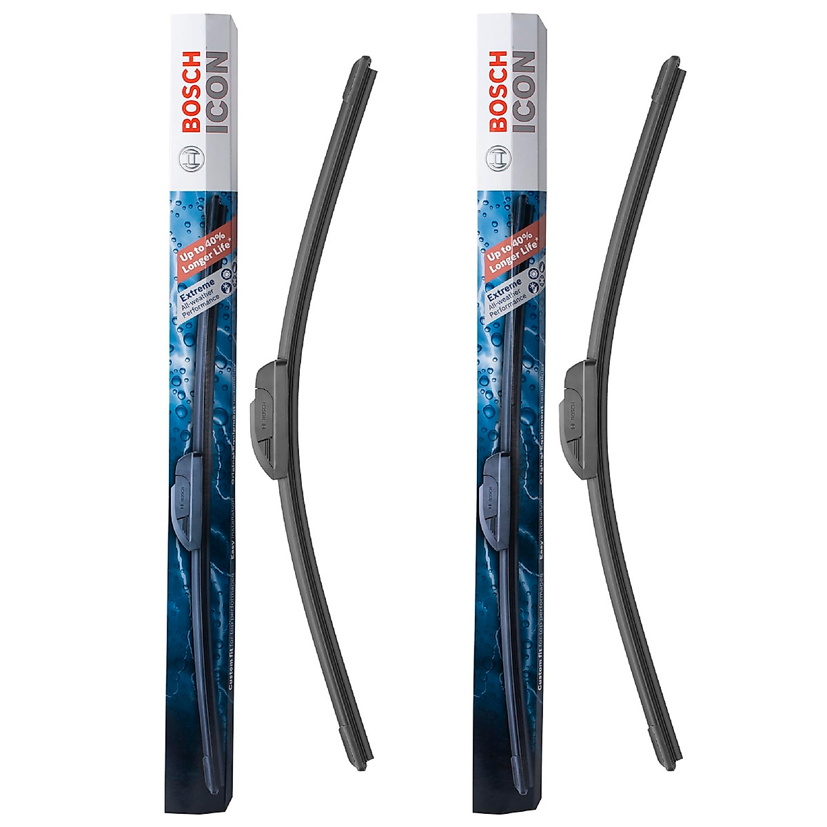 BOSCH 26OE22OE ICON Beam Wiper Blades - Driver and Passenger Side - Set of 2 Blades (26OE & 22OE)