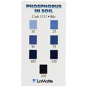 LaMotte 1312 Soil pH Test Kit Color Chart, Phosphorous