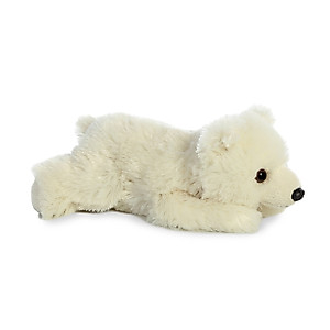 Aurora® Adorable Mini Flopsie™ Polar Bear Stuffed Animal - Playful Ease - Timeless Companions - White 8 Inches