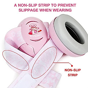 LYSIAN Pink Baby Ear Muffs Noise Cancelling with Elastic Headband, Earmuffs for Infant Hearing Protection Sleeping, Nap, Travel, Games, Festival