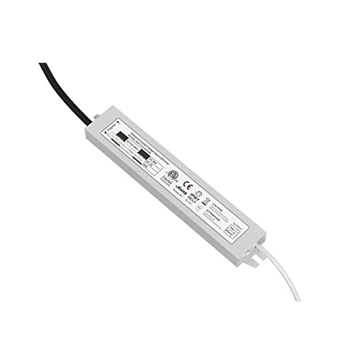 LN LUMANUMBERS 24-Watt LED Power Source, Low Voltage 24w Transformer to Power 3 or More Lumanumbers LED Lighted House Numbers