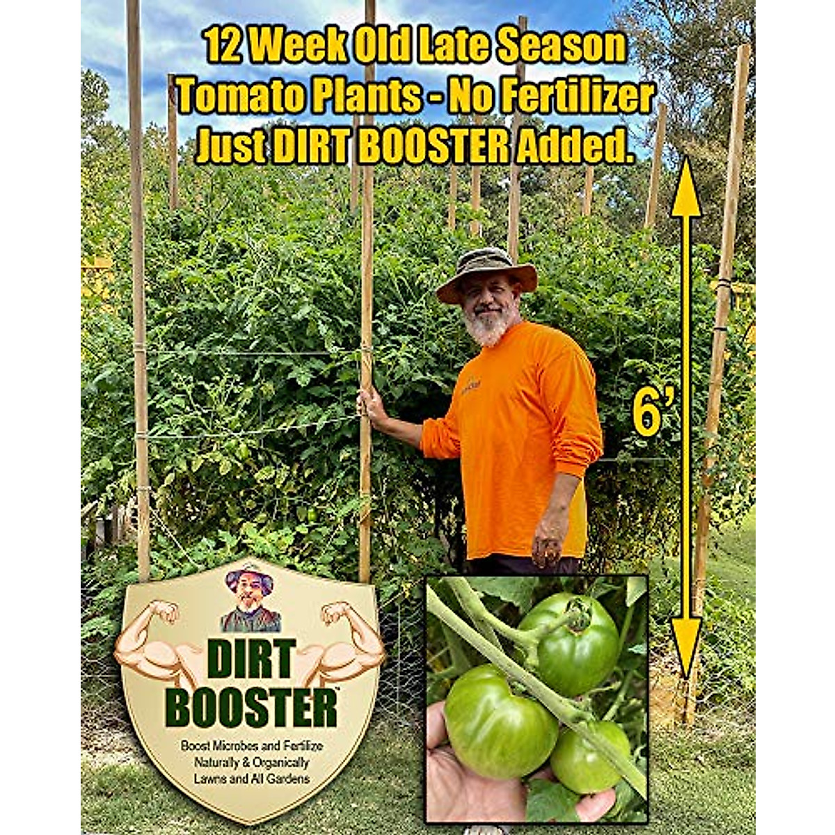 Dirt Booster Plus All-Natural Super Compost Starter and Soil Amendment - 20 lb.