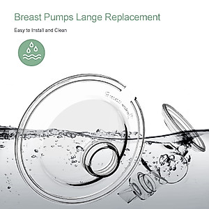 TSRETE Flange Compatible with S9/S10/S12 Parts Replaces, Hands Free Breast Pump Shield/Flange, Breast Pump Parts Replace(27mm) - 1 Pc