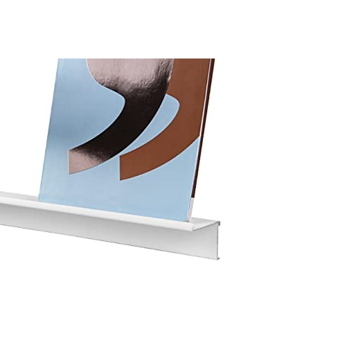 STAS Grip up - Picture Display Wall Ledge Shelf, Photo shelve (39.4 inch (100 cm), White)