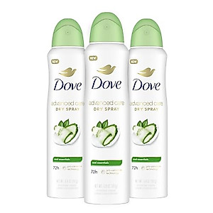 Dove Advanced Care Antiperspirant Deodorant Dry Spray Cool Essentials 3 Count Antiperspirant deodorant for helping your skin barrier repair after shaving With Pro Ceramide Technology 3.8 oz