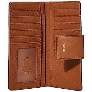 Fossil Women's Logan Leather RFID-Blocking Tab Clutch Wallet
