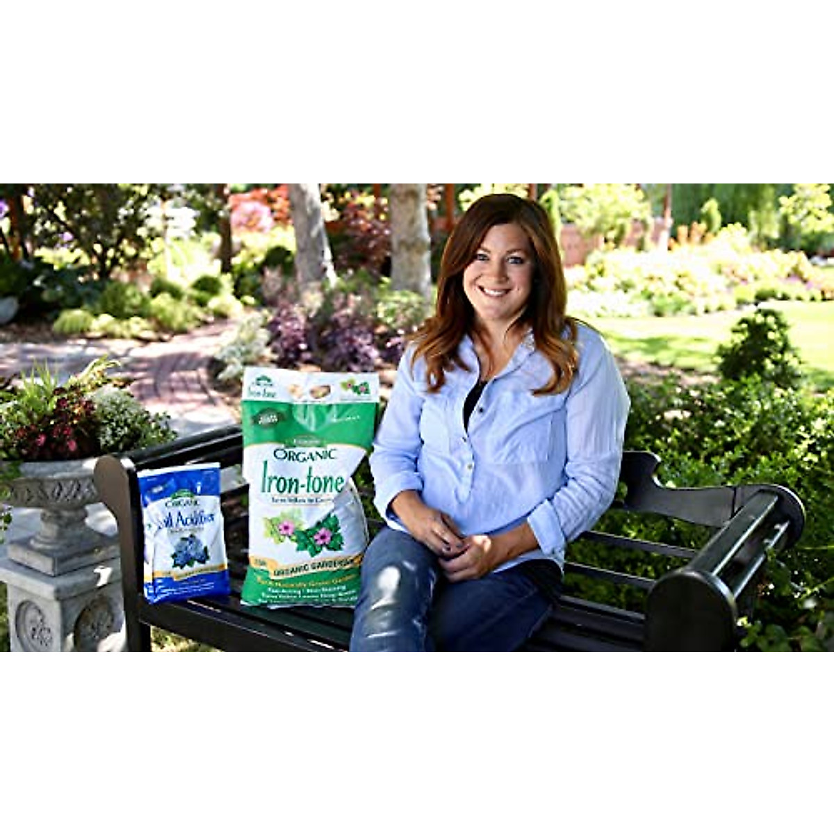 Espoma Organic Iron-Tone 3-0-3 Organic Fertilizer and Plant Food to Help Correct Iron Deficiency (Chlorosis). 5 lb. Bag. Turns Yellow to Green, Non Staining Iron