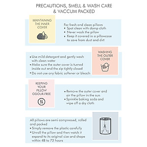 The White Willow Short Body Pillow Memory Foam Sleeping Soft Bed, Hug Pillow Insert for Sleeping & Side Sleeper (10W x 30L Inch) with Grey Zipper Cover Made from German Technology by BASF