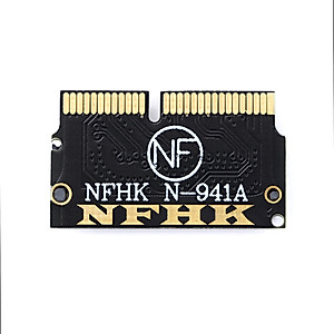 HRUIYL 12+16pin M.2 NVME SSD Convert Adapter for MacBook Air Pro Retina Mid 2013 2014 2015 2016 2017, NVME/AHCI SSD Upgraded Kit for A1466 A1465 A1502 A1398