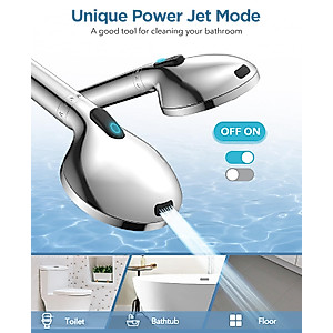 MakeFit Handheld Shower Head with Filter - High Pressure Shower Head with 10 Spray Modes, Hard Water Softener Showerhead with Hose, Bracket and Shower Filters to Remove Chlorine and Heavy Metals