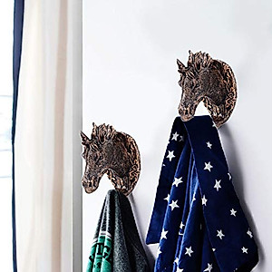 Animal Shape Decoration Hook Creative Coat Hook Wall Hanging Bag Hanger Clothing Hooks Hanging Racks Wall Towel Hanging Hook for Bathroom Bedroom(Goat-Shape)