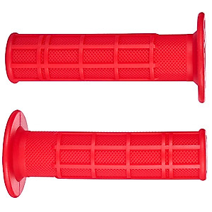 APPYU 78 ATV Grips Universal Handlebar Grips Soft Rubber Motorcycle Grip for ATV Polaris Thumb Throttle Kid Youth 4 Wheeler Quad 400ex Trx200 Trx250 Trx300 Trx350 (Red)