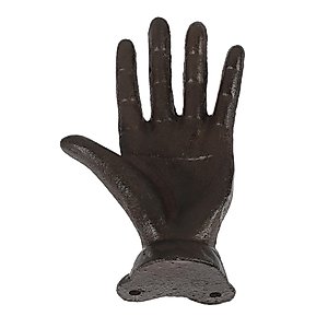 MAGICLULU Palm Cast Iron Hook Vintage Style Wall Hooks Multipurpose Hooks Wall Mounted Iron Hook Clothes Hanger Clothes Hooks Hanging Hook Door Coat Hook Office Coat Hook Wall-Mounted Hook