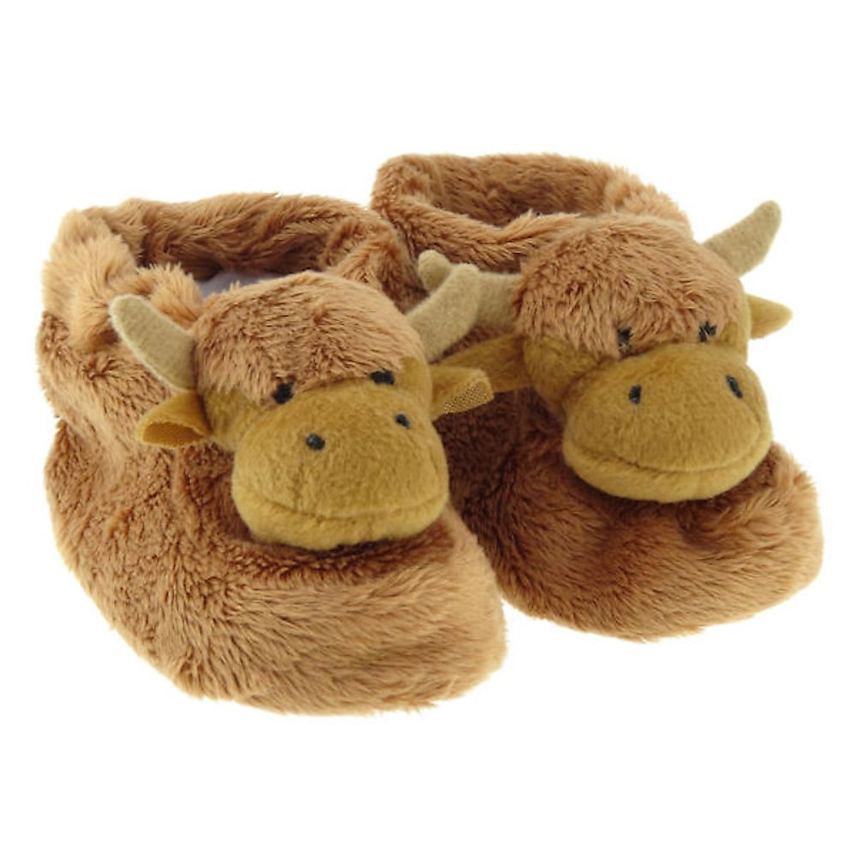 Glen Appin Scottish Highland Cow Baby Booties (0-6 Months)