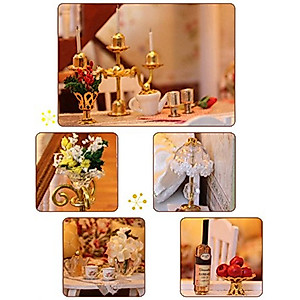 Flever Dollhouse Miniature DIY House Kit Creative Room with Furniture for Romantic Valentine's Gift (Be Enduring As The Universe)