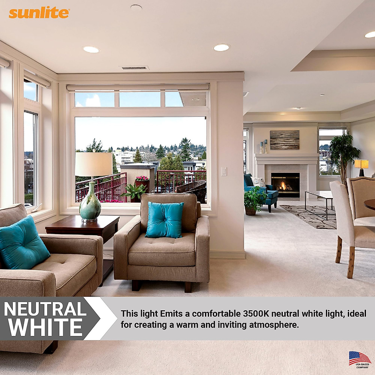 Sunlite CFL Plug-in PLT 4-Pin Triple Tube Light, 32 Watts, 4-Pin GX24q3 Base, 2400 Lumens, 3500K Neutral White, 10 Pack