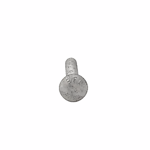 3/8"-16 x 4-1/2" Hot Dipped Galvanized Carriage Bolt w/Nuts, Grade A, Full Thread, Quantity 50 - by Fastener Depot, LLC