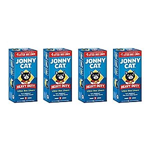 JONNY CAT Litter Box Liners, Heavy Duty, Jumbo 5 Per Box (4 Pack/Boxes)