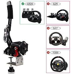 YESHMA 64 Bit Upgrade 2-in-1 USB Handbrake Only for G920 Compatible With Xbox / Xbox series S / Xbox series X + PC Computer System Professional Gaming Peripherals for Racing Games with Non-Contact Plus Hall Sensor.With Clamp