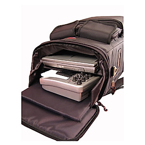 Gator Cases Lightweight Rolling Backpack Case with Pull Handle; Fits 25-Note Micro Controllers and Laptop (GK-LT25W)