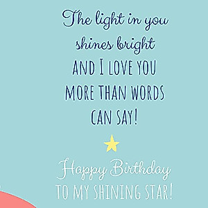 Birthday Card For Granddaughter | Made in America | Eco-Friendly | Thick Card Stock with Premium Envelope 5in x 7.75in | Packaged in Protective Mailer | Prime Greetings
