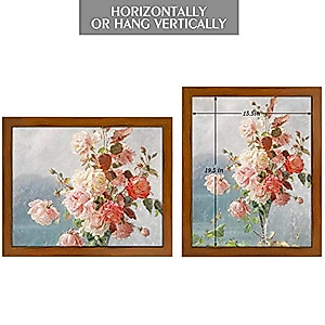 Golden State Art, 16x20 Brown Picture Frame-Display Pictures 16x20 without Mat - Solid Wood, HD Tempered Glass (Wall Display)