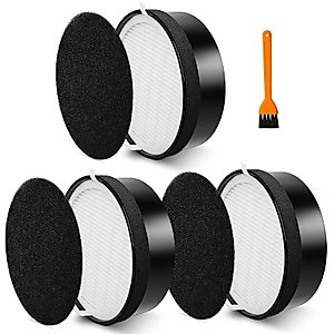 Colorfullife 3 Pack LV-H132 Replacement Filter Compatible with LEVOIT LV-H132 Air Purifier Filter Replacement, H13 True HEPA Filter, Activated Carbon Filter, Pre Filters, Part # LV-H132-RF