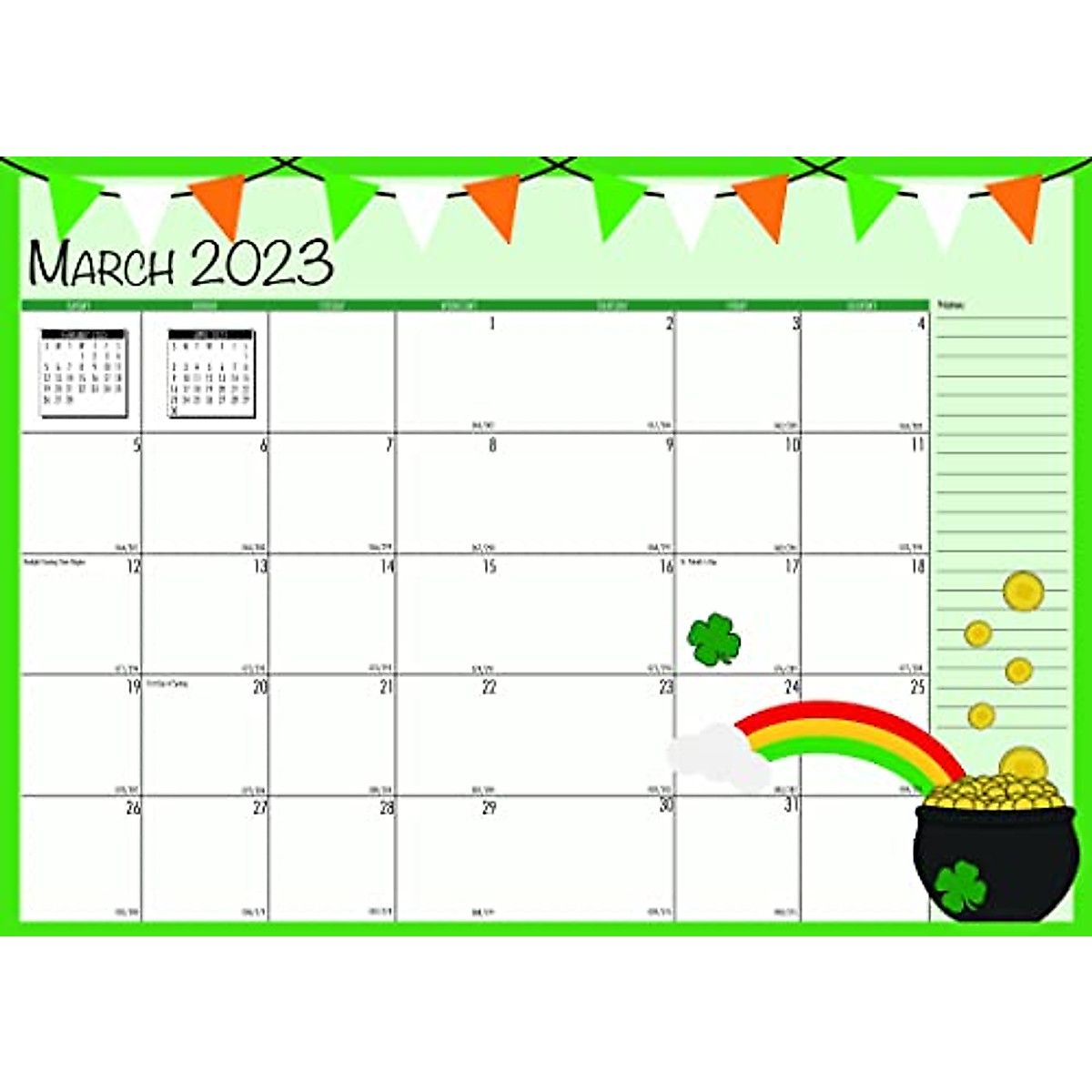 House of Doolittle Seasonal Monthly Planner, Seasonal Artwork, 10 x 7, Light Blue Cover, 12-Month (Jan to Dec): 2023