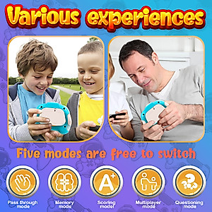 ORDTBY Handheld Travel Pop It Pro Games for Kids Electronic Fidgets Games Boy Girl, Gift for3 4 5 6 7 8 Year Old Boys Birthday Xmas, Light Up Pop It Game and Fidget Toys for Teen Boys 8-12