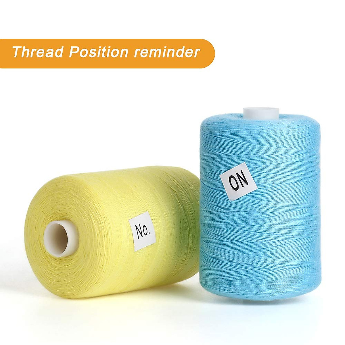 HAITRAL Sewing Thread Sets - 24-Color Spools Thread Mixed Cotton, 1000 Yards Sewing Kits Thread for Sewing Machine, DIY Sewing