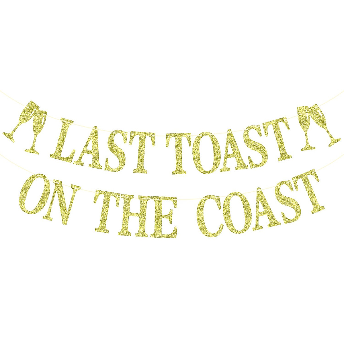 Last Toast on The Coast Banner, Coastal Bachelorette Sign, Nautical Bridal Shower Bachelorette Party Decorations Supplies
