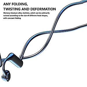 Onlyliua Wireless Bluetooth Headphones, B𝚘ne-Conduction Bluetooth 5.3 Headset, HiFi Stereo Sound & Noise Reduction HD Sound Quality, for Sport, Gaming, Music