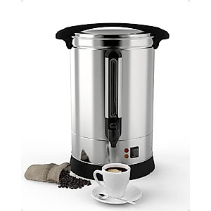 RIEDHOFF 100 Cup Commercial Coffee Maker, [Quick Brewing] [Food Grade Stainless Steel] Large Coffee Urn Perfect For Church, Meeting rooms, Lounges, and Other Large Gatherings-14 L