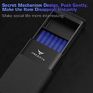 ONEONTA Minimalist Storage Case with Magic Function - Extra Durable Holder Case - Multipurpose Case for Men and Women, Black